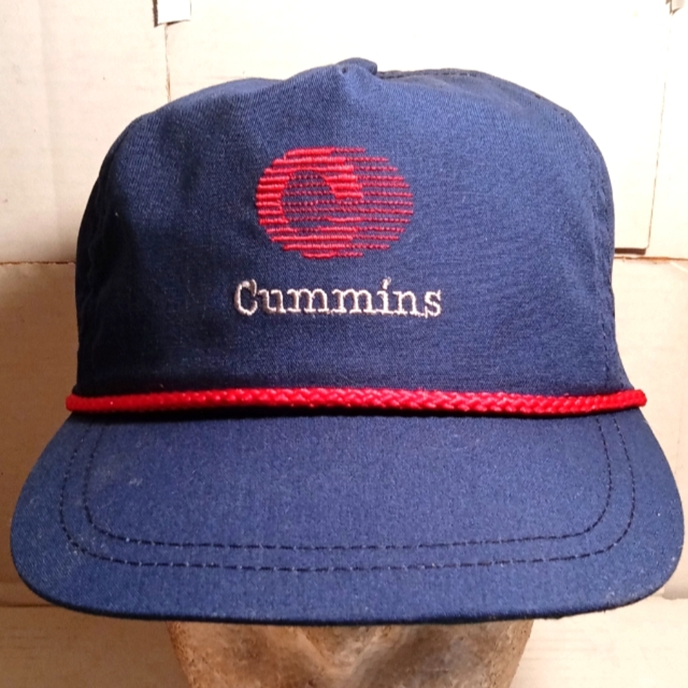 Vintage Cummins Rope Strapback Trucker Hat Cap - Gem